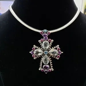 Nicky Butler | Jewelry | Nicky Butler Cross Gorgeous Gemstones 925 ...